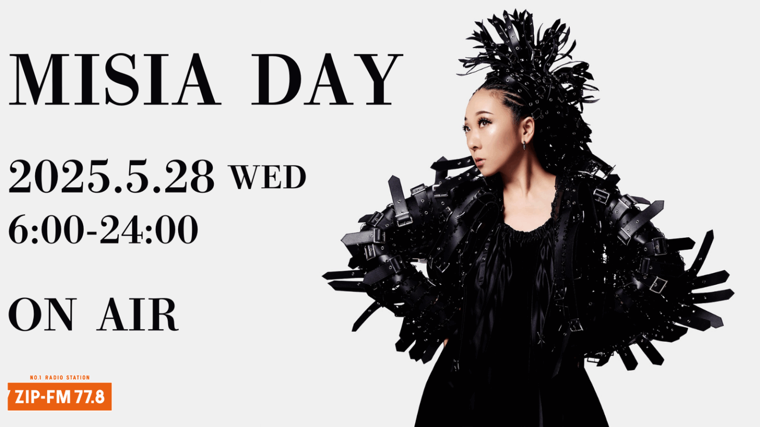 5/28（水）ZIP-FM「MISIA DAY」開催決定！ | NEWS | 【公式】MISIA | MISIA OFFICIAL SITE